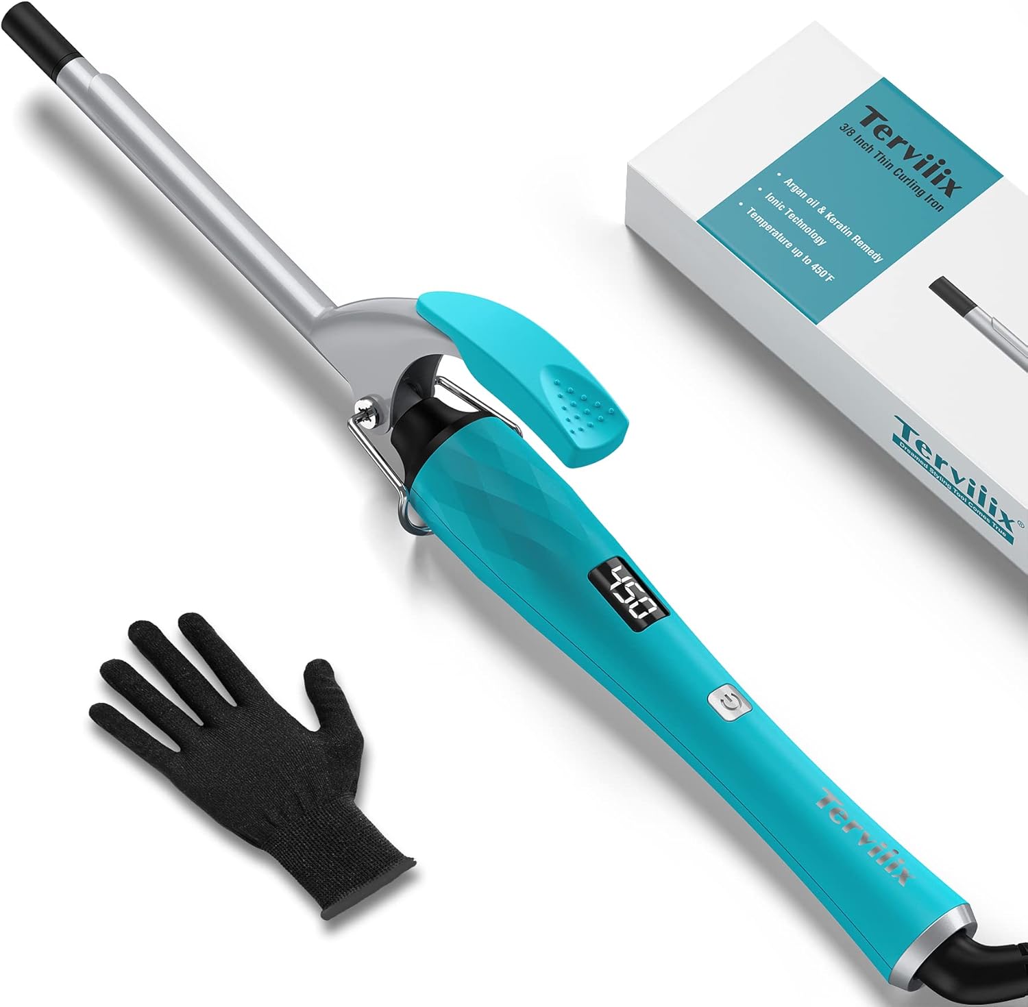 Terviiix Small Curling Iron for Short to Medium Hair, Ceramic Thin ...