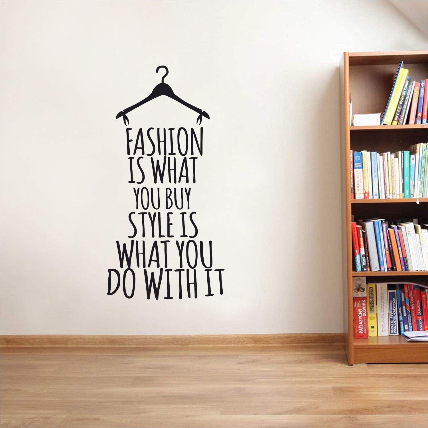 Wallstick ' Quote Hanger ' Wall Sticker (Vinyl, 100 cm x 55 cm ...