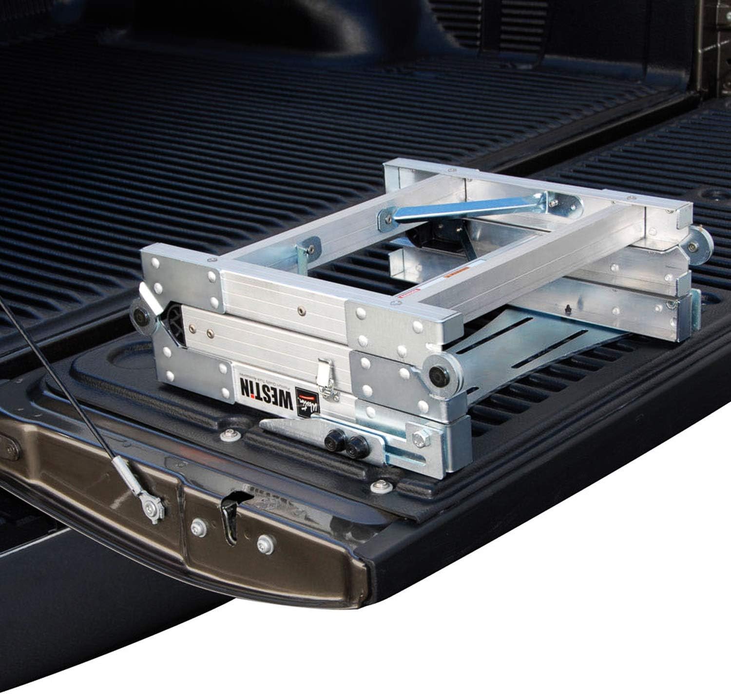 Amazon.com: Westin 10-3000 Truck-Pal Tailgate Ladder,Silver : Automotive