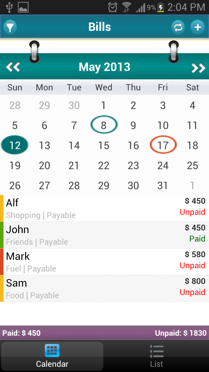 Bills - App on Amazon Appstore