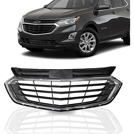 Amazon.com: KARPAL Chrome Front Upper + Lower Bumper Grille Set ...