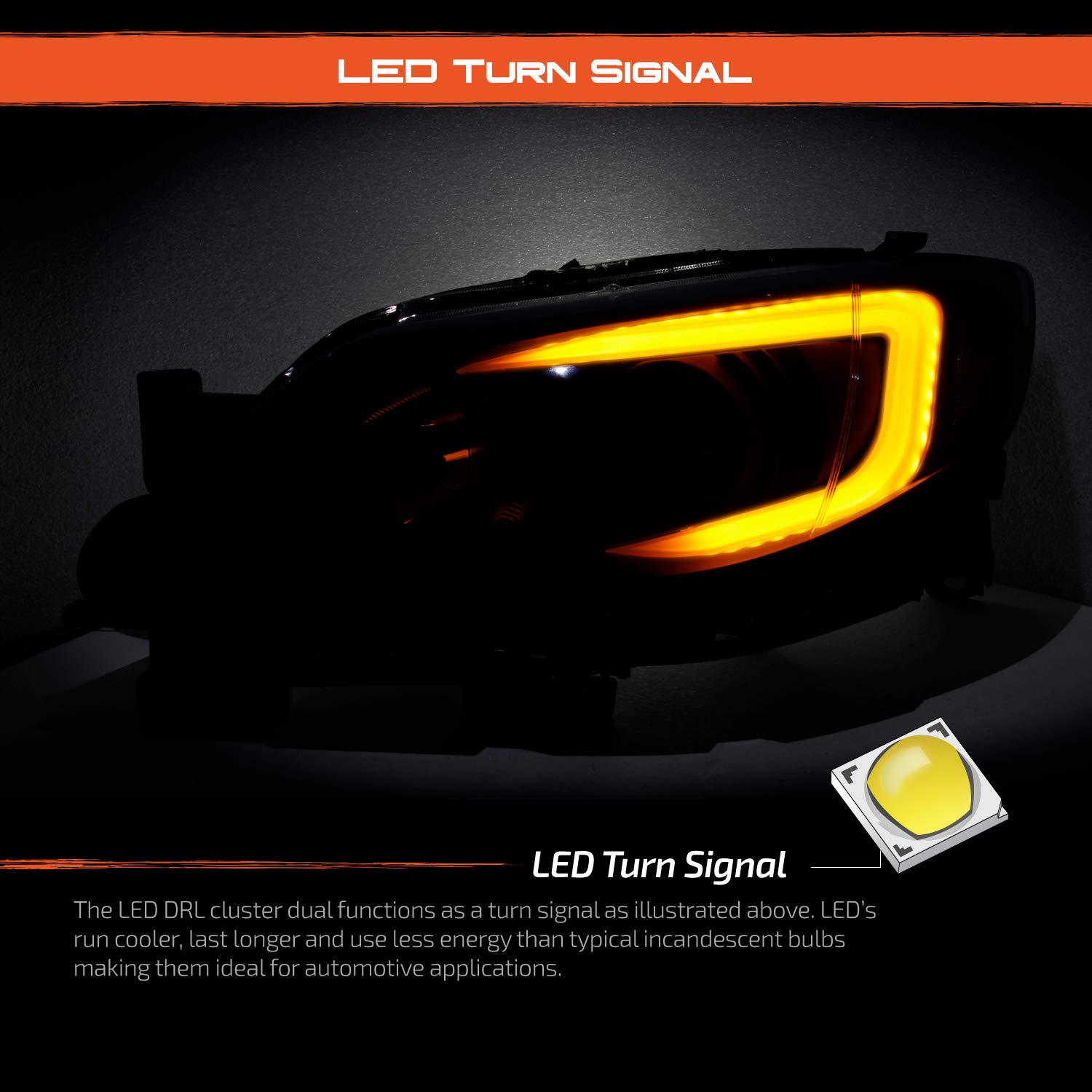 Snapklik.com : C-Style Black For 2008-2014 Subaru Impreza WRX LED DRL ...