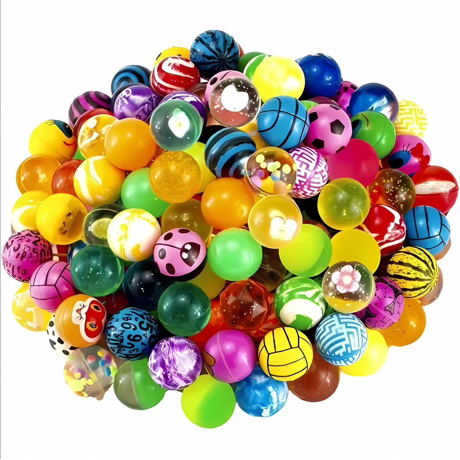 IncyWincy Rainbow Crazy Mini Bouncy Balls (Pack of 24) – Multicolor ...