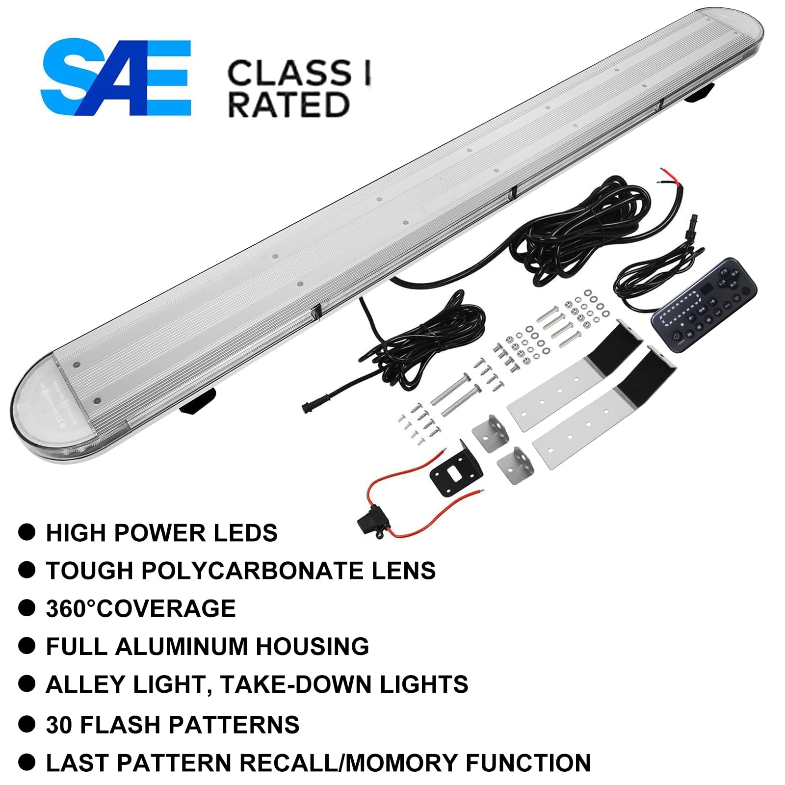 Snapklik.com : 48" High-Intensity LED Low Profile Roof Mount Emergency ...