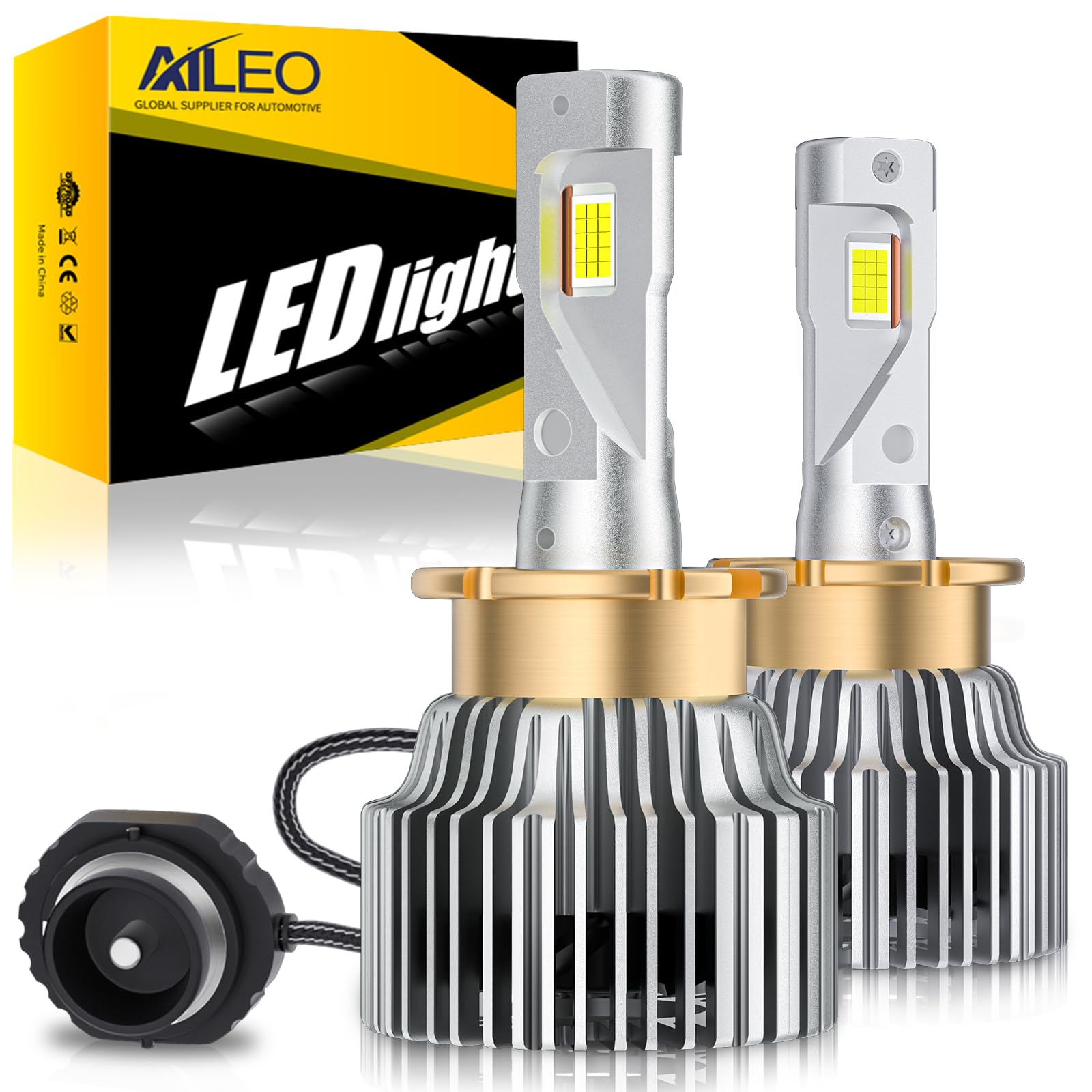 Amazon | AILEO D2S LED ヘッドライト 爆光 20000lm 車検対応 D2S LEDバルブ 純正HIDを簡単LED化 ...