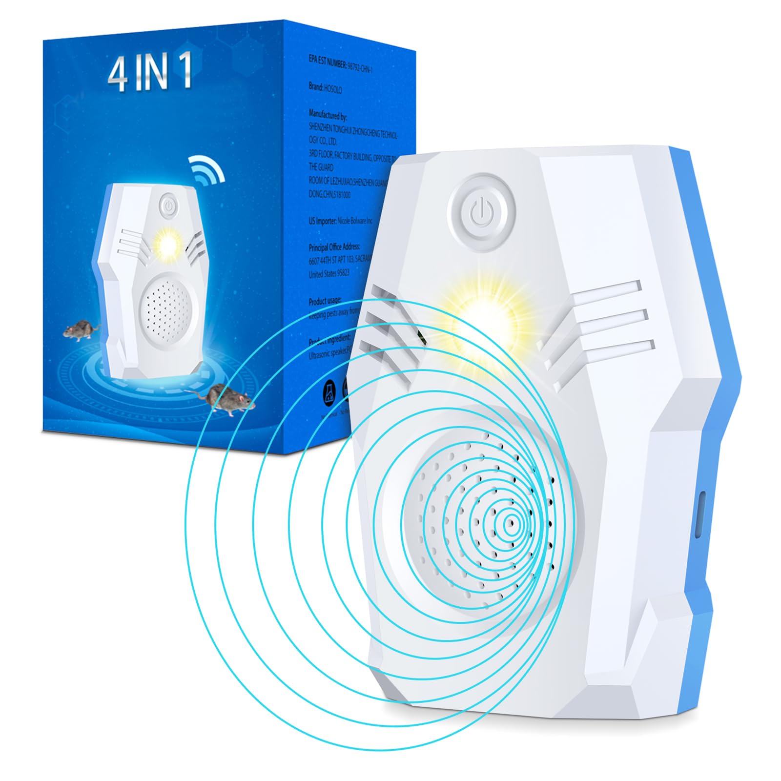 Amazon.com: Ultrasonic Squirrel Repeller, Mouse Squirrel Plug in ...