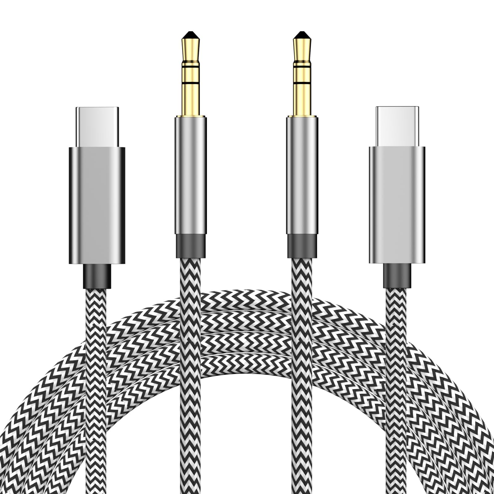 Amazon.com: Aux Cord for iPhone 16 Pro Max, 2Pack USB Type C to 3.5mm Headphone Jack Aux Audio ...