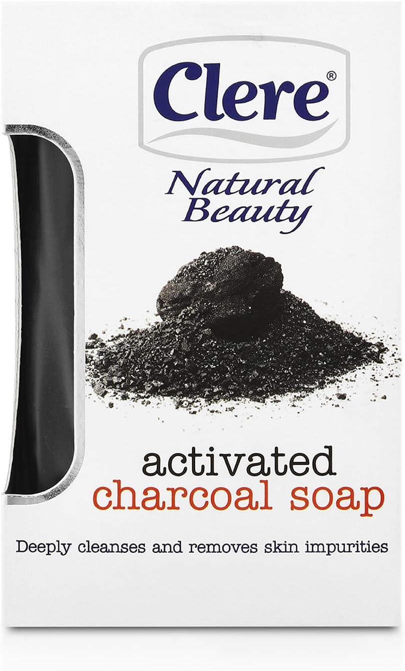 Clere Natural Beauty activated carbon soap 150 G (Nbc504), unique ...
