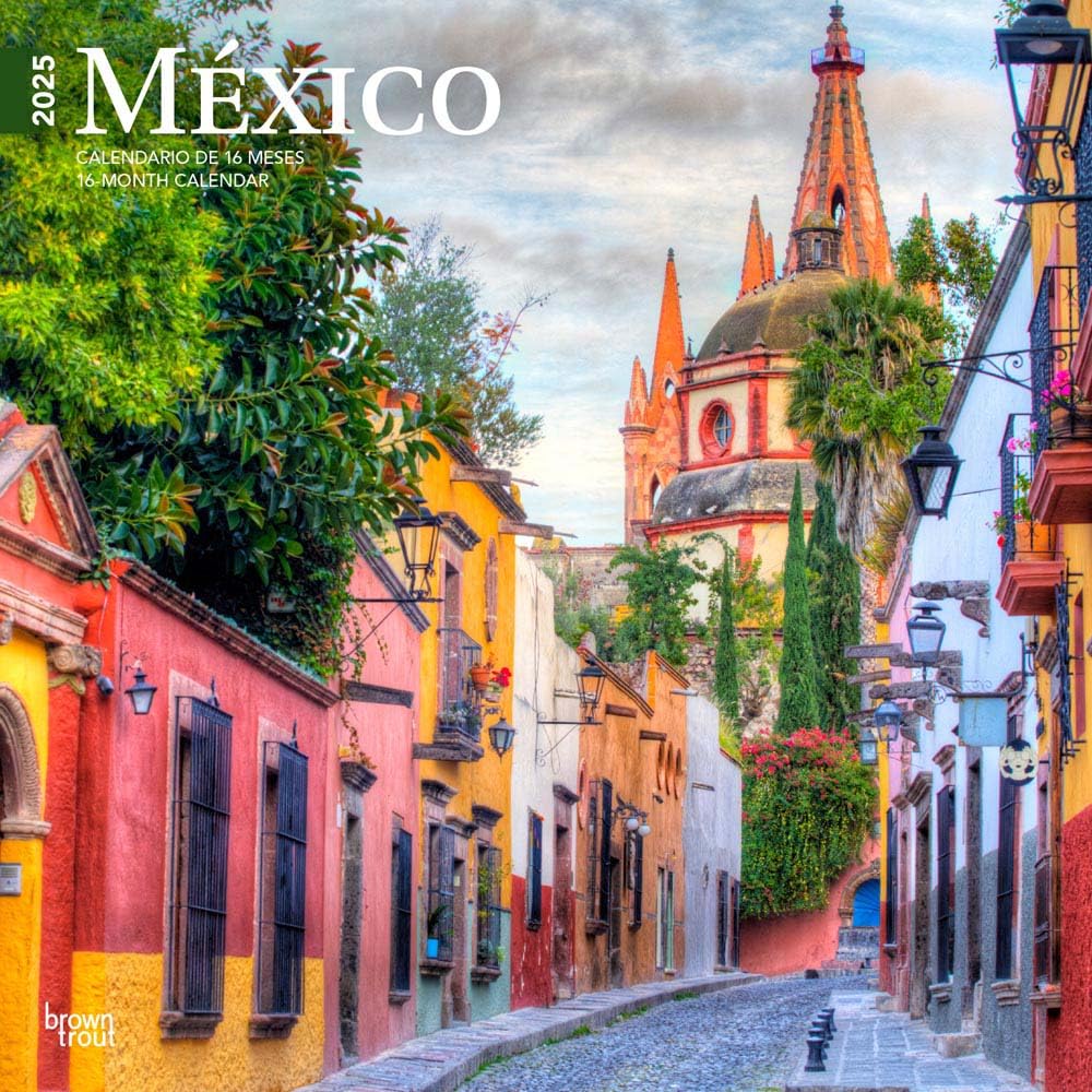 Snapklik.com : Mexico 2025 12 X 24 Inch Monthly Square Wall Calendar ...