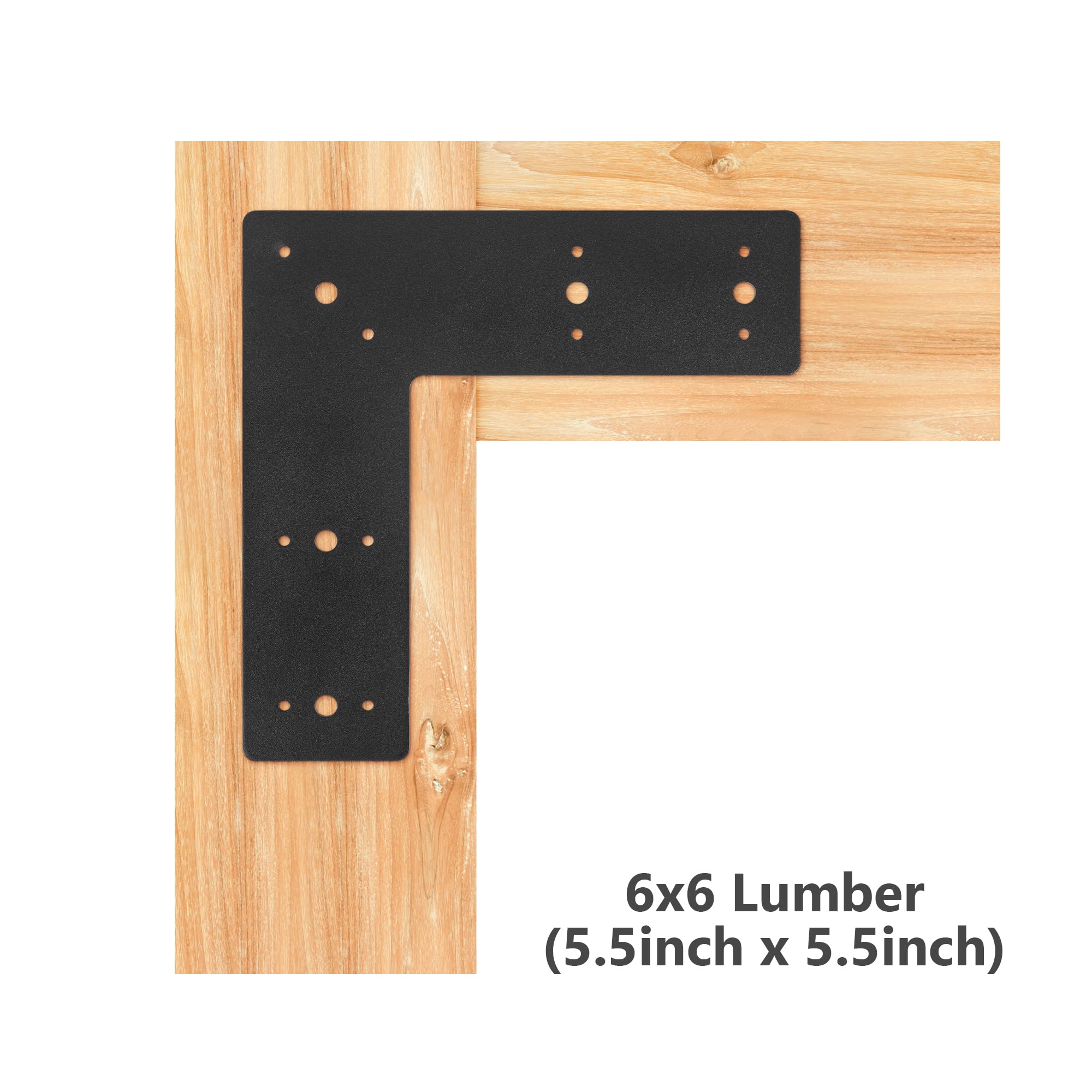 Snapklik.com : Sihnman 10"x10" L Shape Steel Flat Bracket (2 Pc)