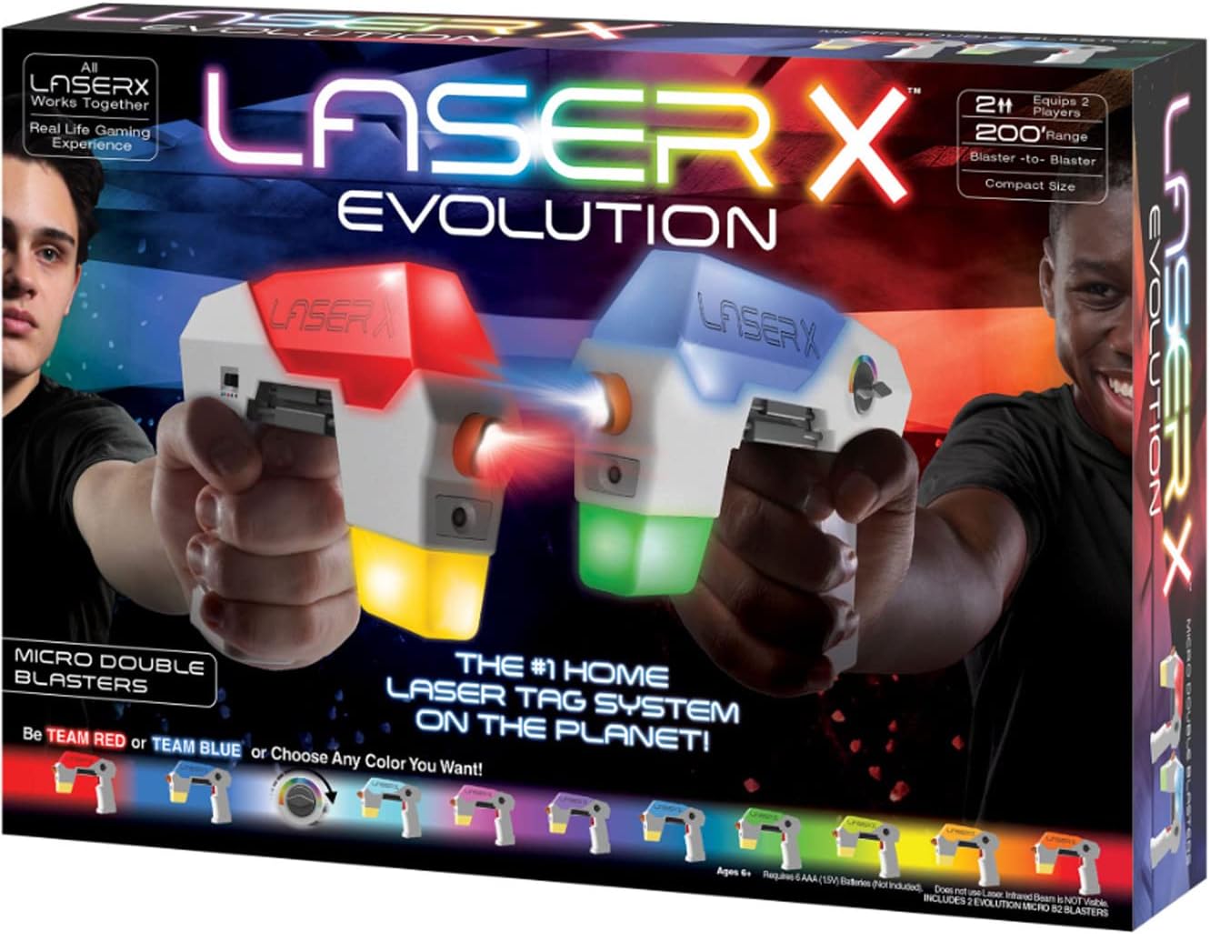 Amazon.com: Laser X LaserX Micro B Blasters (2 Pack) Change Dial : Toys ...
