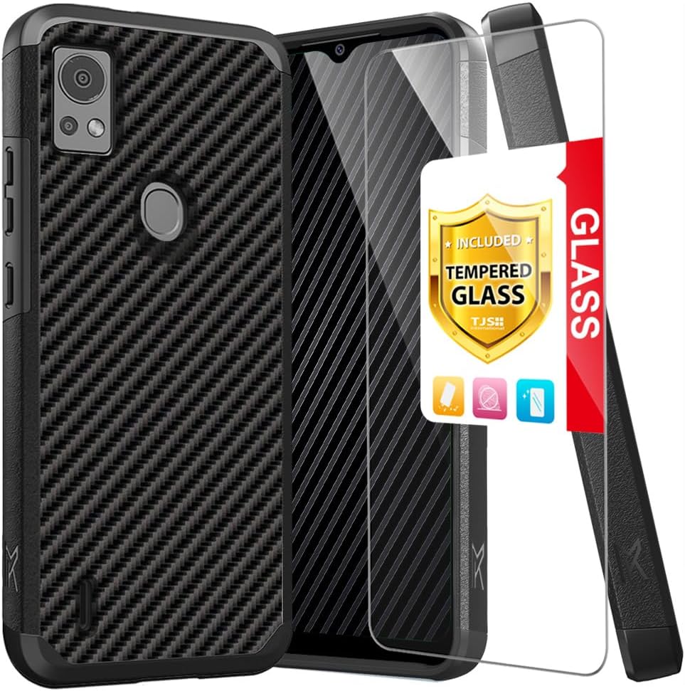 Amazon.com: TJS Compatible for Cricket Icon 5 Case, AT&T Motivate 4 ...