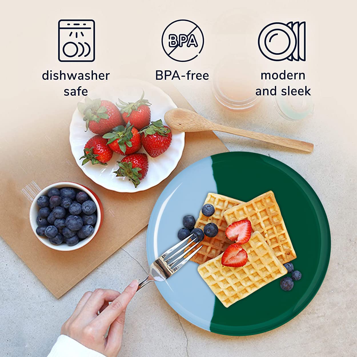Villeroy And Boch Dinnerware Creative Melamine Dinner Plates Set Of 4 ...