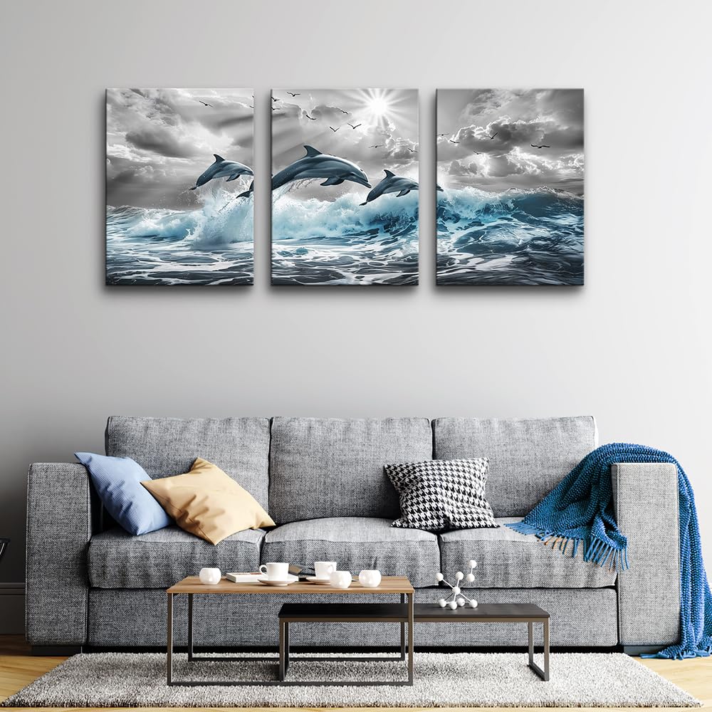 Dolphin Blue And White Living Room Ideas