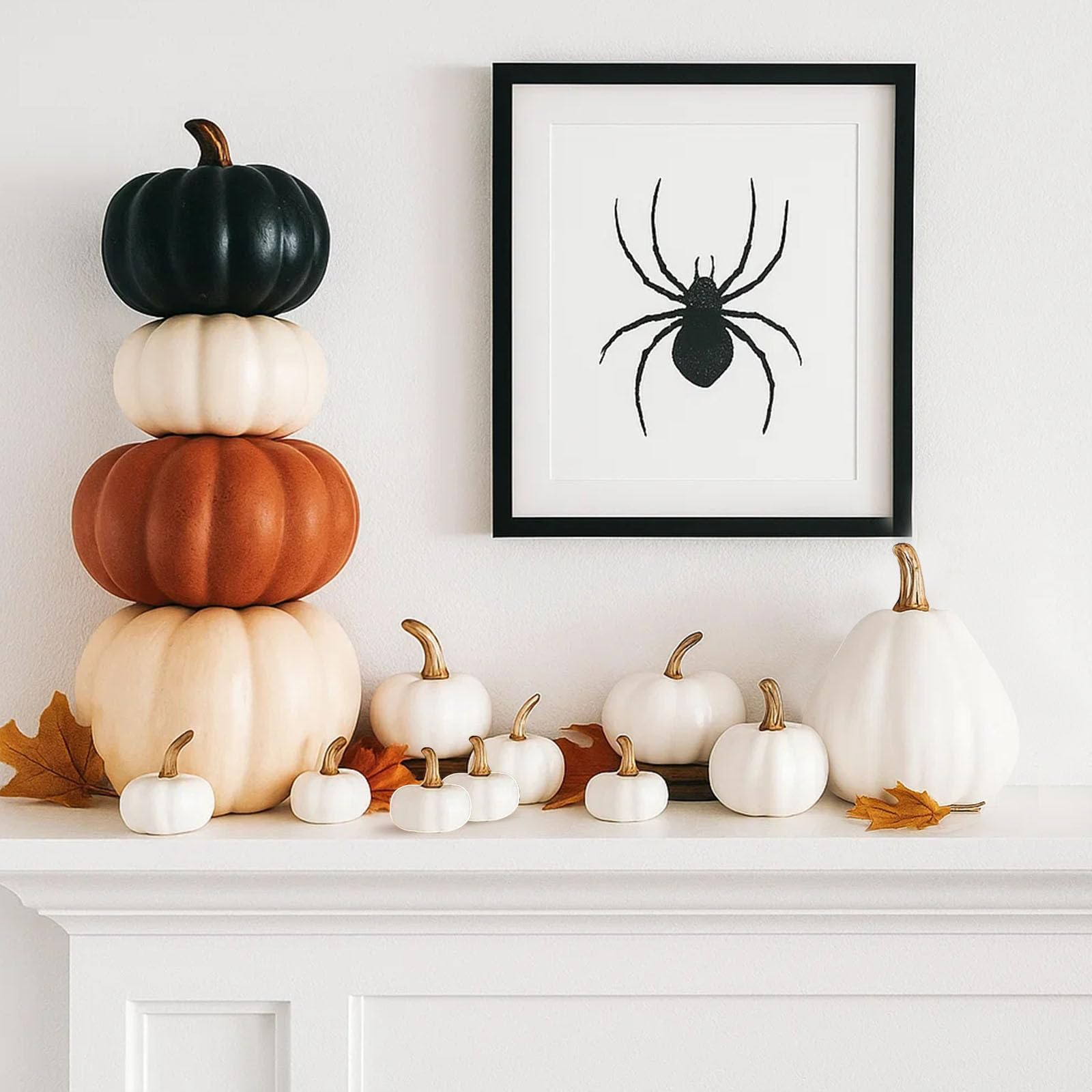 Snapklik.com : 18PCS White Pumpkins For Decoration, Artificial Small ...