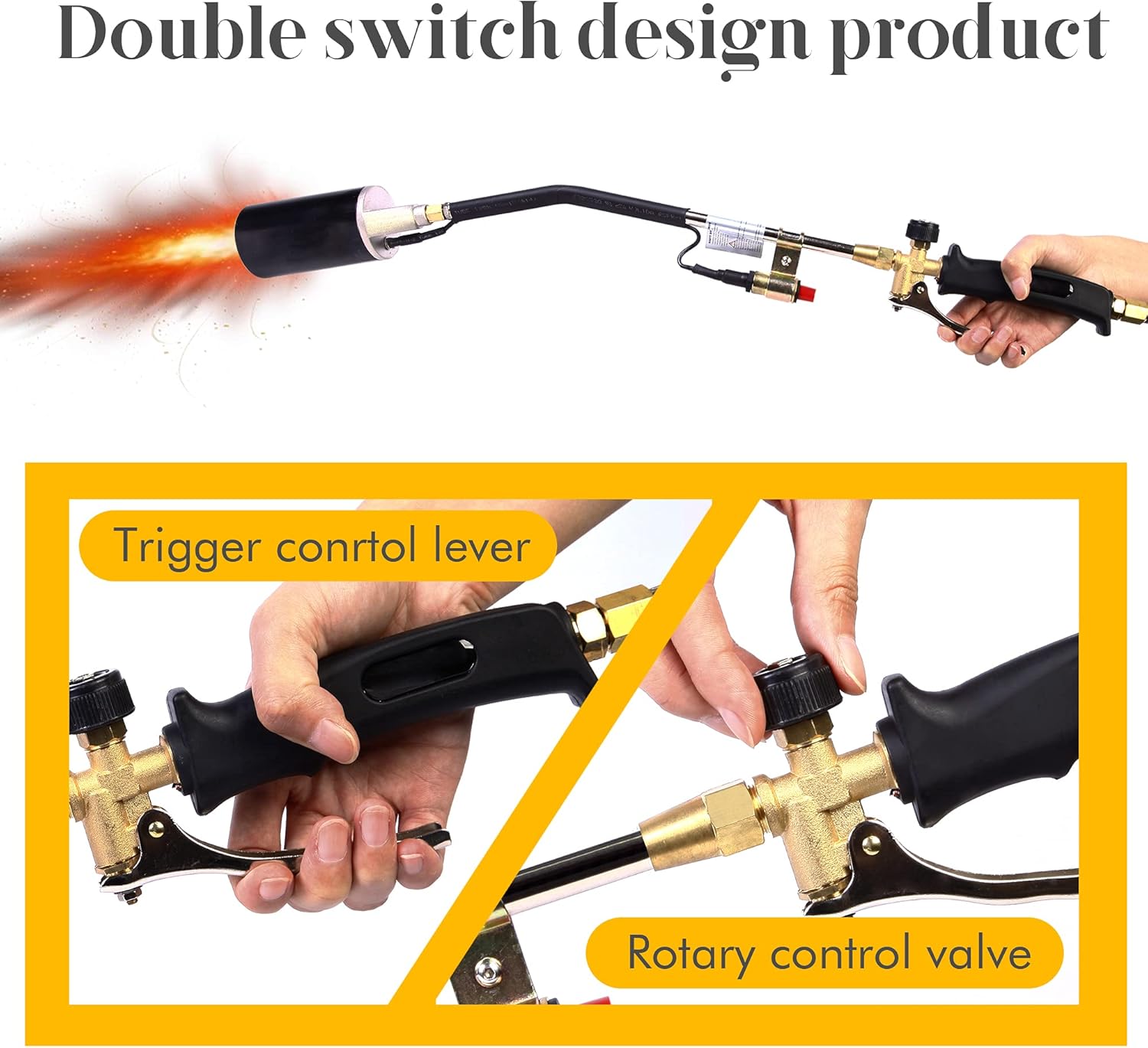 Asphalt Propane Torch,Weed Torch Propane Burner,flamethrower,Blow Torch ...