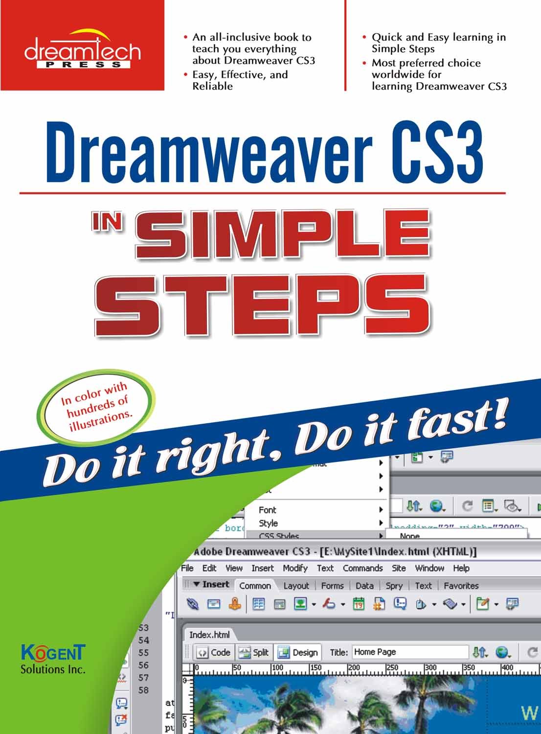Amazon.com: Dreamweaver CS3 in Simple Steps eBook : Kogent Learning ...