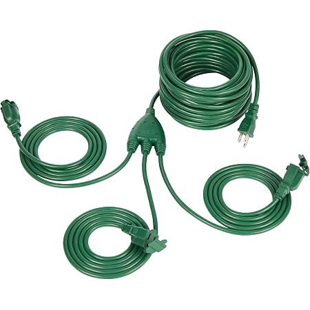 Amazon.com: Suraielec Outdoor Extension Cord with Multiple Outlets, (34 ...