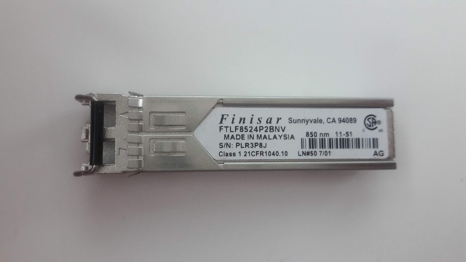 Amazon.com: Finisar FTLF8524P2BNV SFP Transceiver Module : Electronics