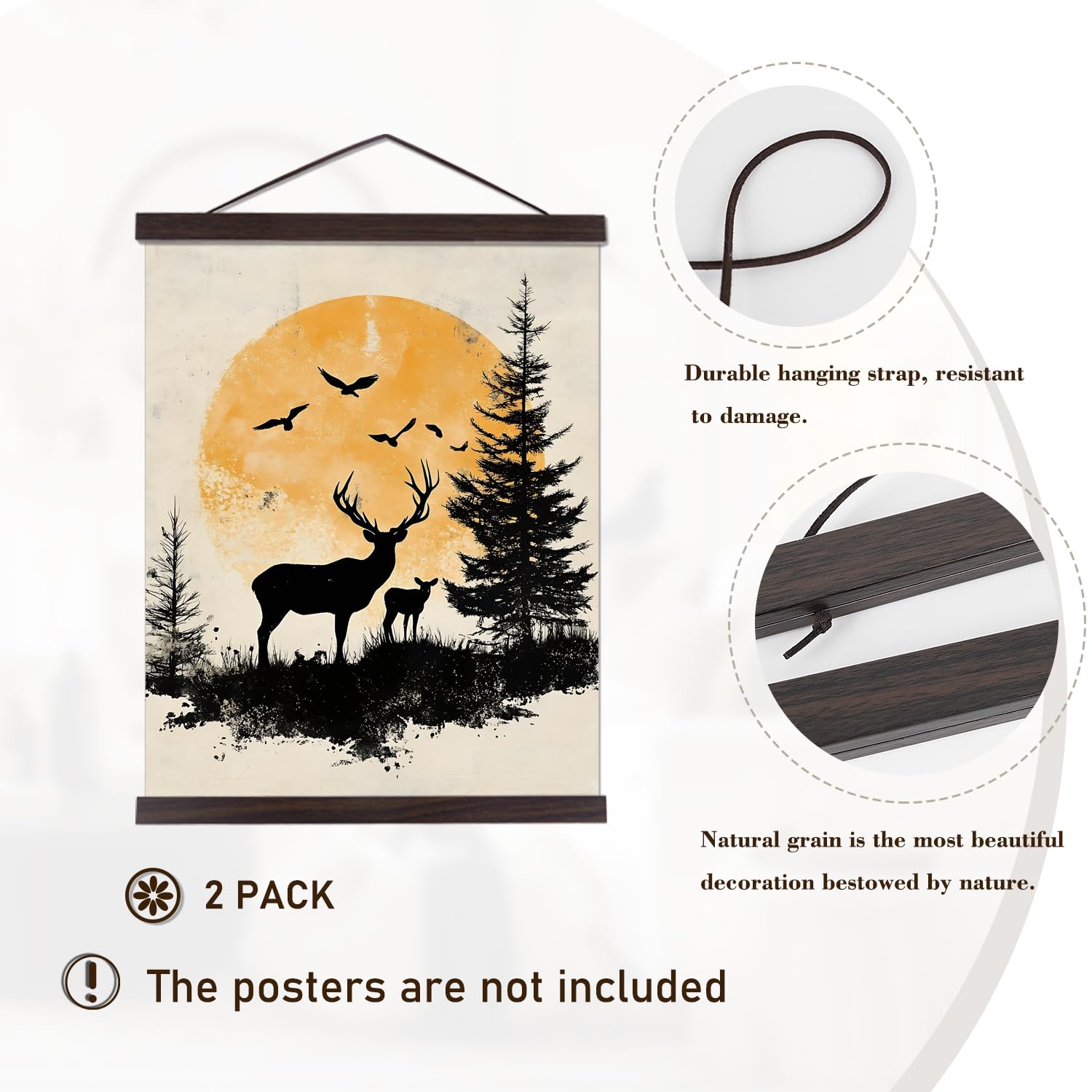 Snapklik.com : 2 Pack Magnetic Poster Hanger Frame, 14x17 14x20 14x22 ...