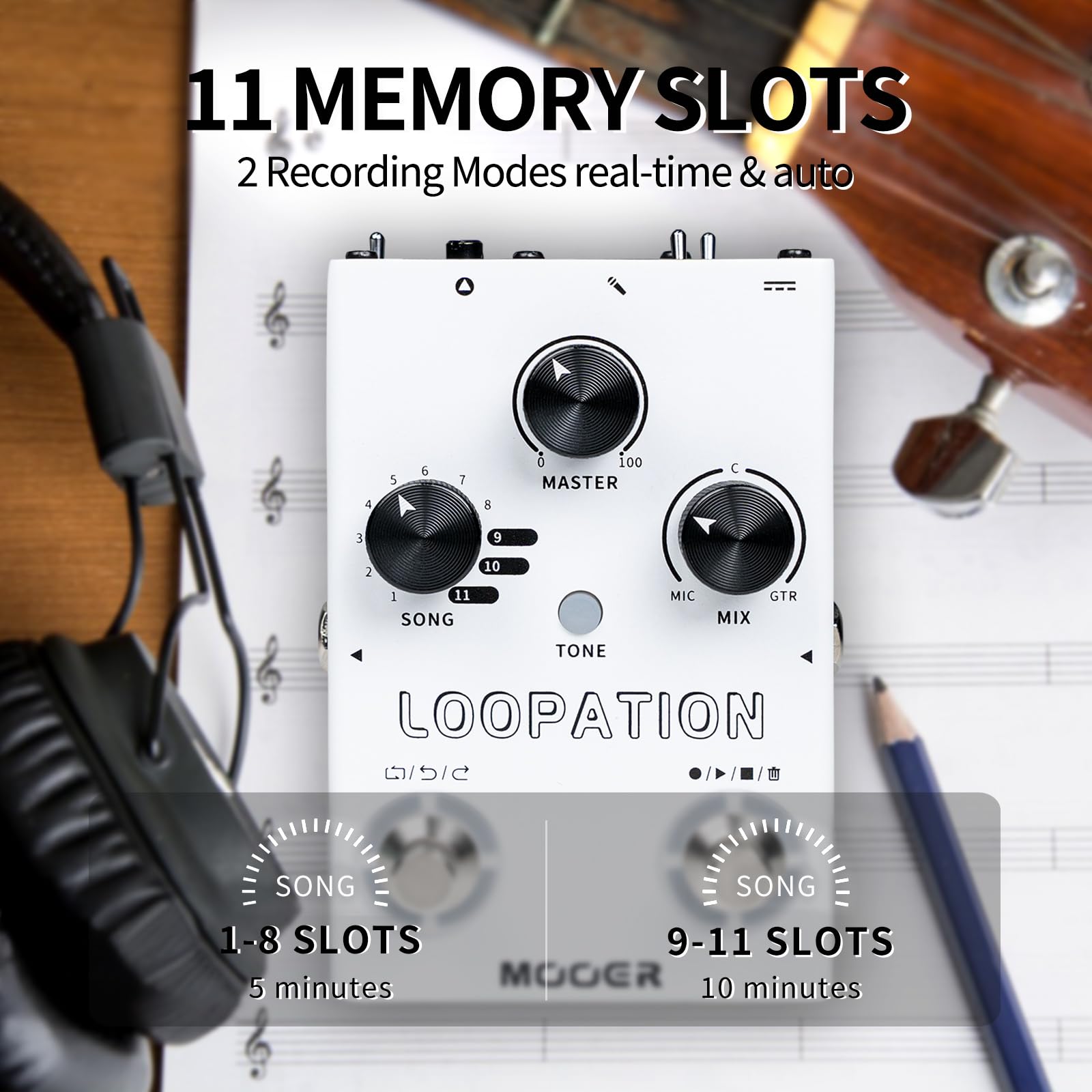 Snapklik.com : MOOER Looper Vocal Effects Processor Guitar Voice Pedal ...