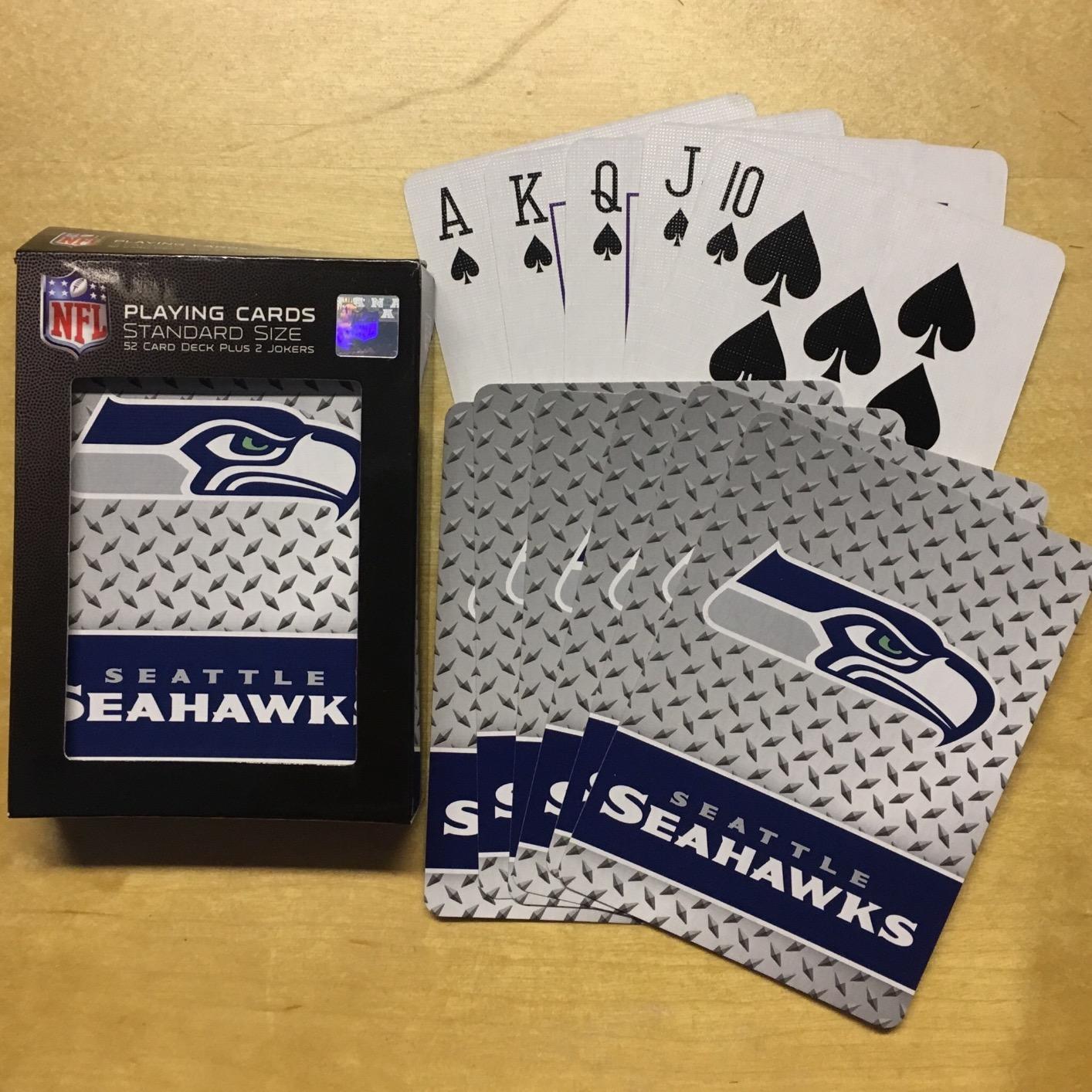 Amazon.com: NFL Seattle Seahawks Playing Cards : Sports & Outdoors