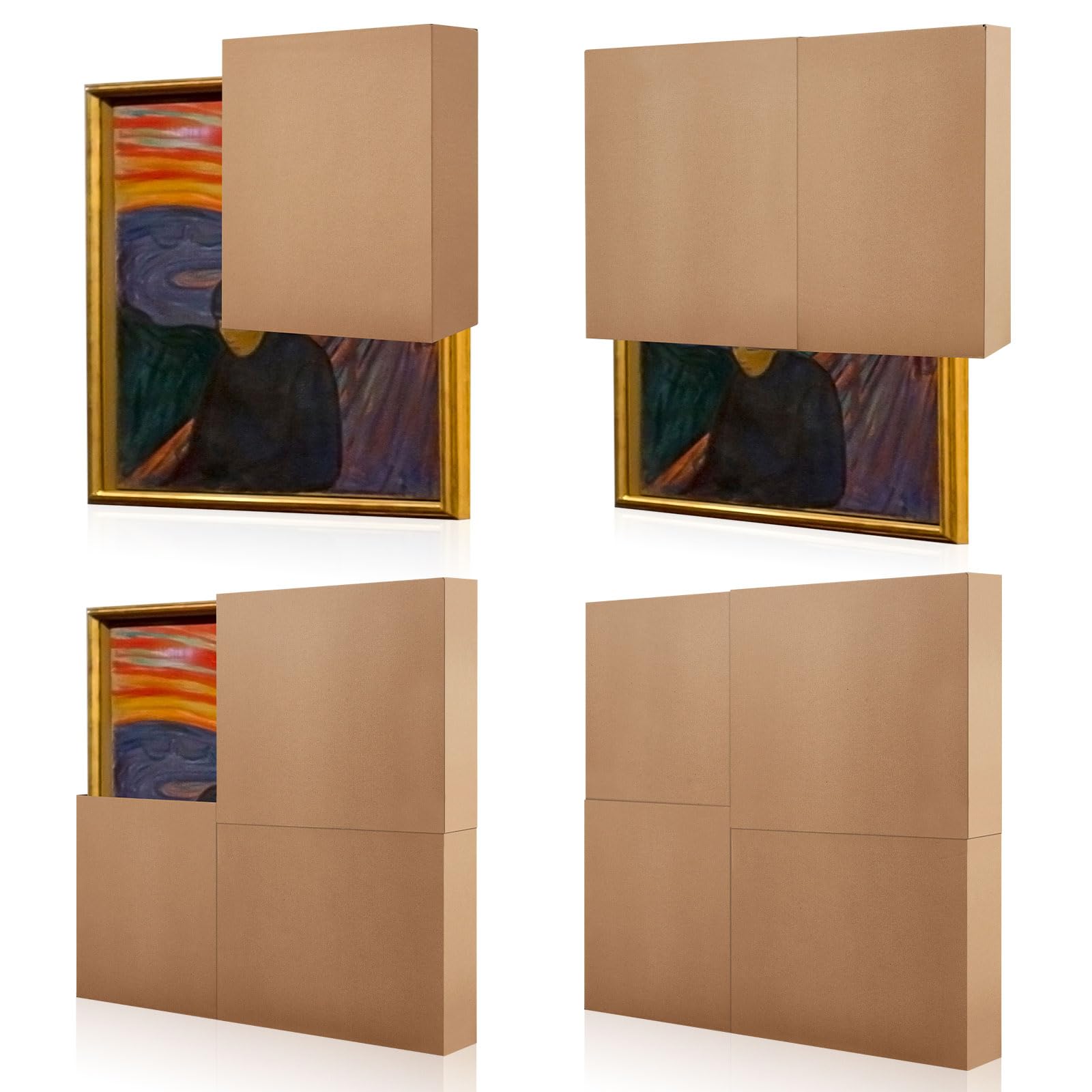 Snapklik.com : Cholemy 3 Sets 2 Sets 8 Pcs Picture & Mirror Moving Boxes