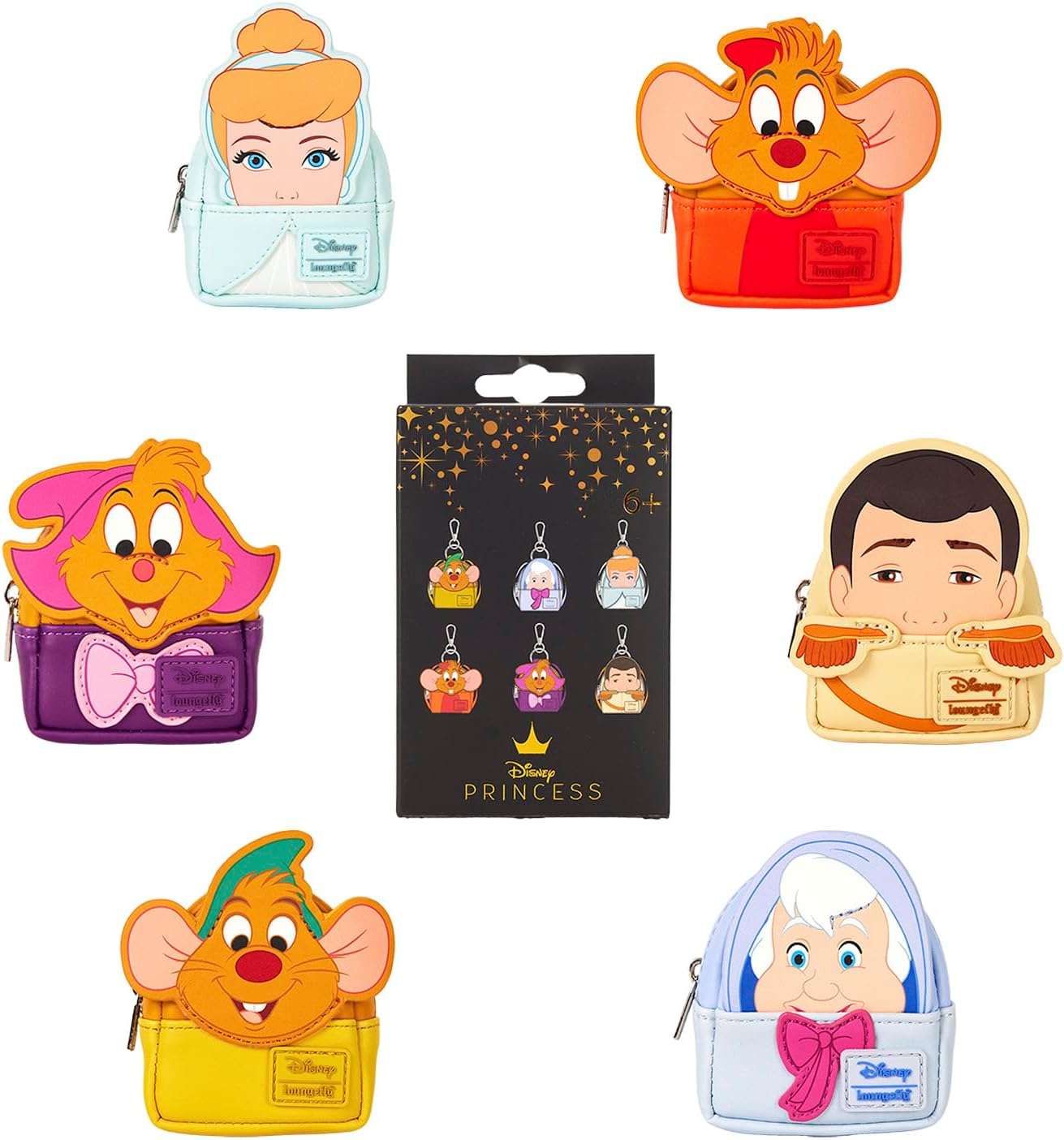 Amazon.com: Loungefly Cinderella 75th Anniversary Cosplay Mystery Mini ...