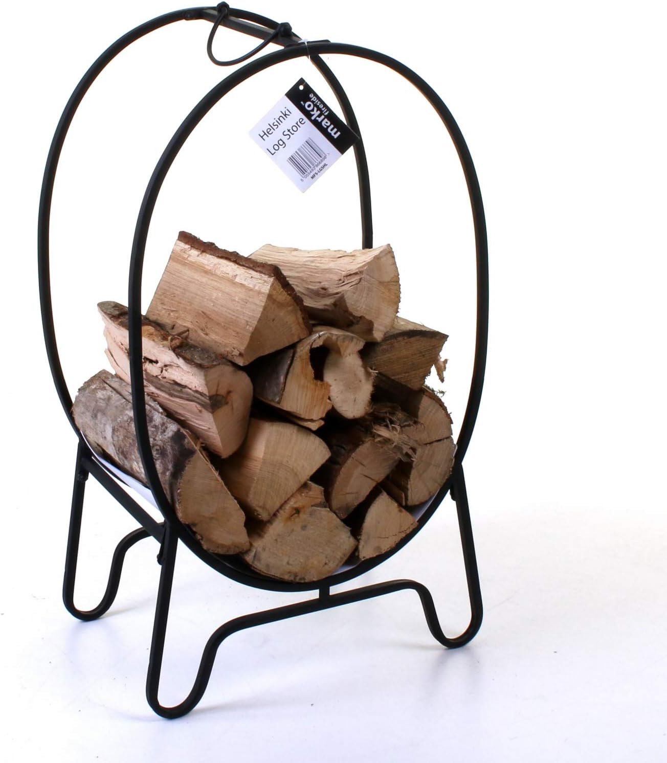Marko Fireside Firewood Rack Log Storer Indoor Fireside Wood Cart Mover ...