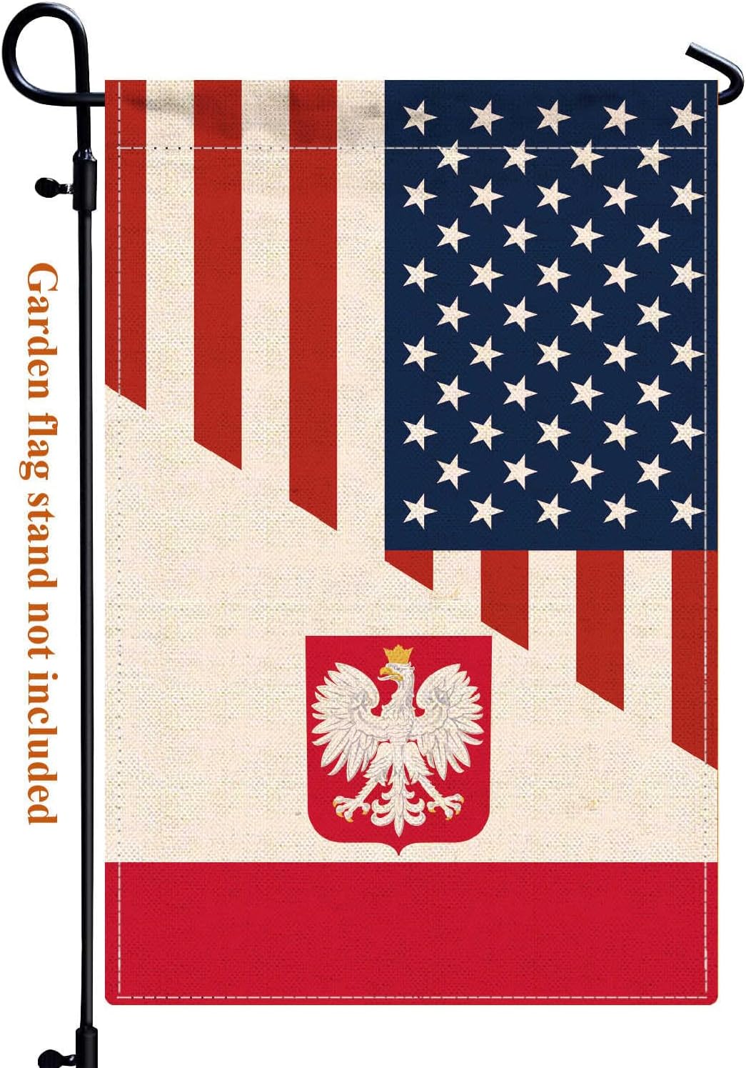 Amazon.com : Niqqzit Polish Flag Poland Polska Garden Flag Yard House ...