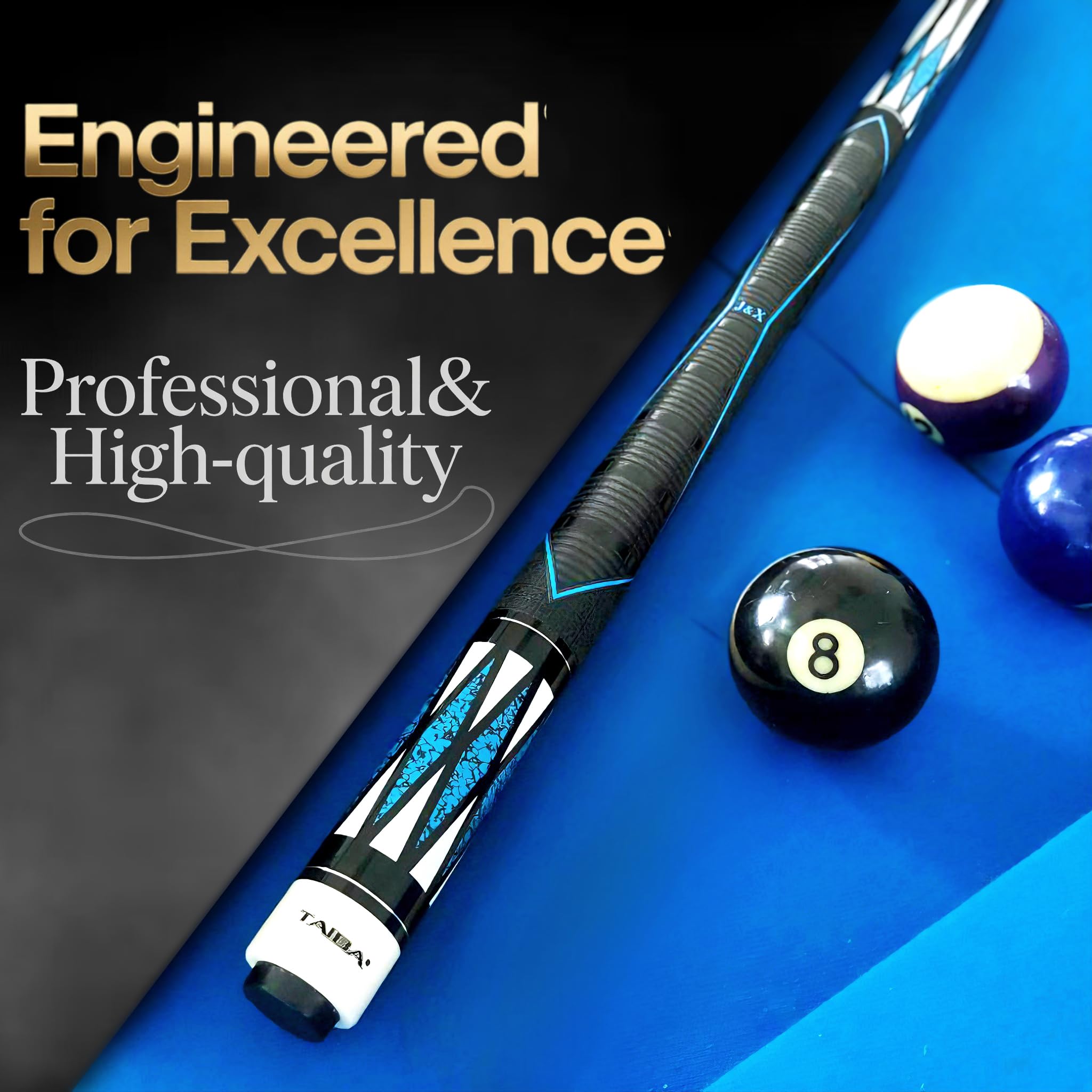 Snapklik.com : Tai Ba Cues 2-Piece Pool Stick