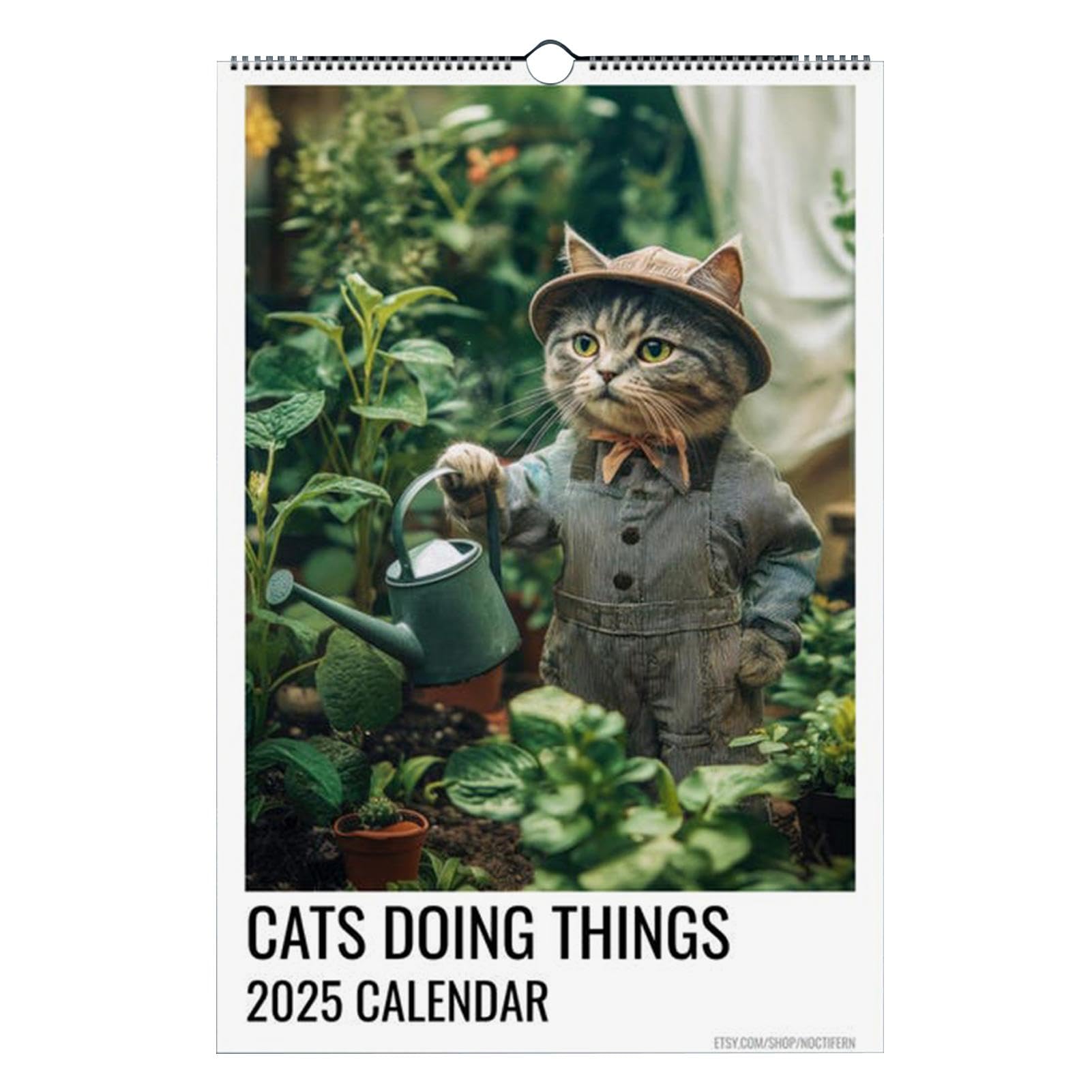 Amazon.com: Funny Cat Calendar 2025, Cat Wall Calendar 2025, Cats Doing ...