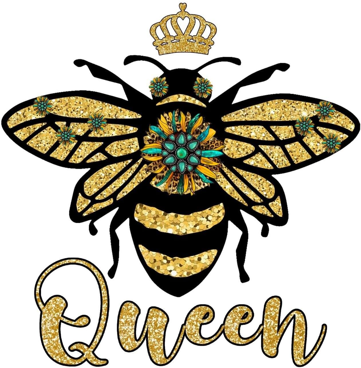 Amazon.com - Queen-Bee Sticker Decal for Wall, Laptop, Cell, Truck ...