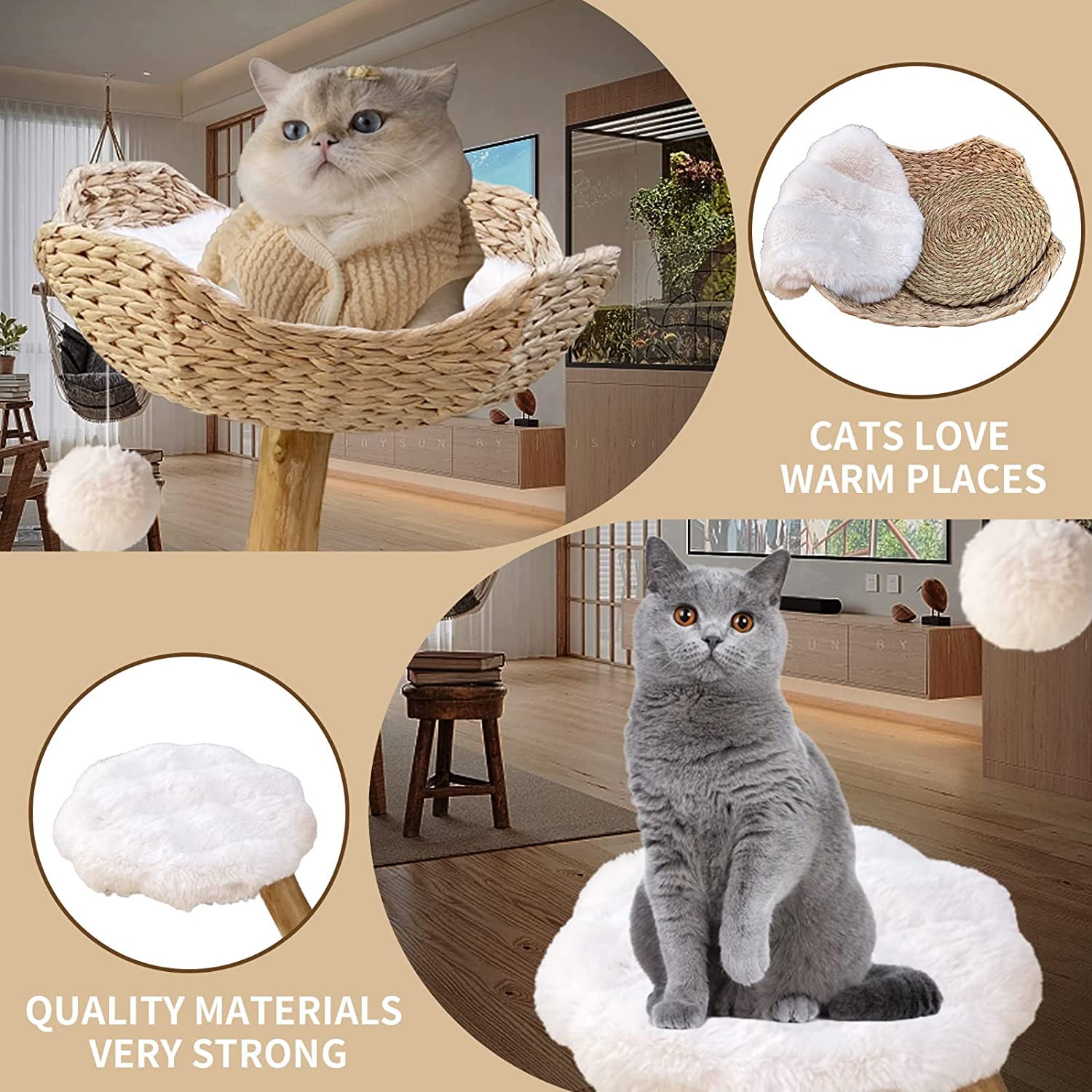 60 Modern Cat Tree Modern Luxury Cat Trees & Towers | Habitat Haven