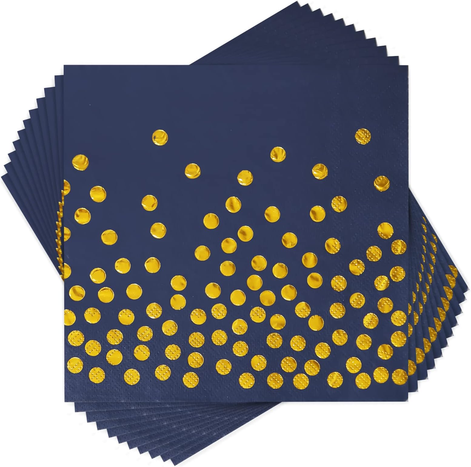 Amazon.com: 13 x 13 Inches Blue Party Napkins,Blue and Silver Beverage ...