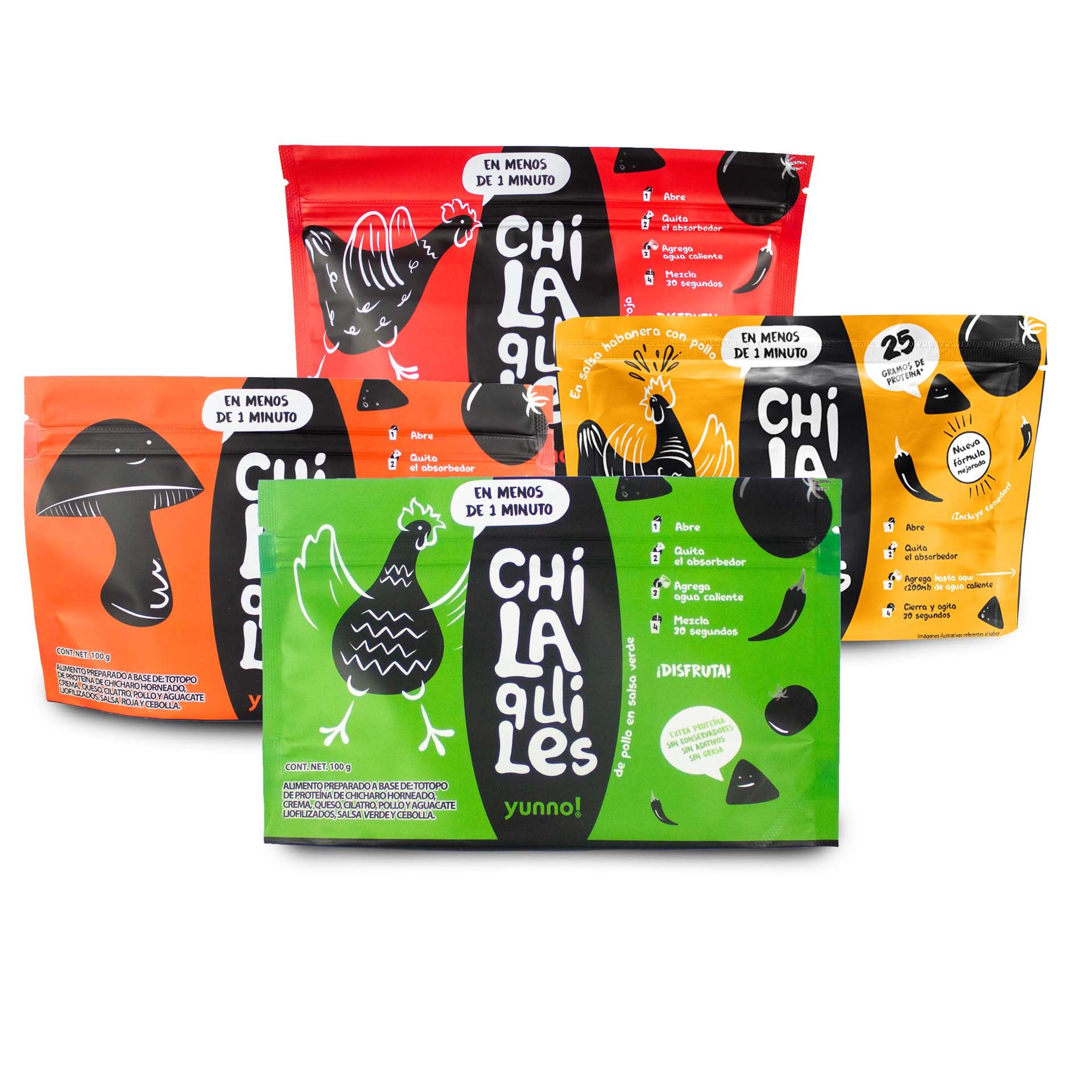 Yunno Chilaquiles- Caja de 10 chilaquiles sin sellos ni conservadores ...