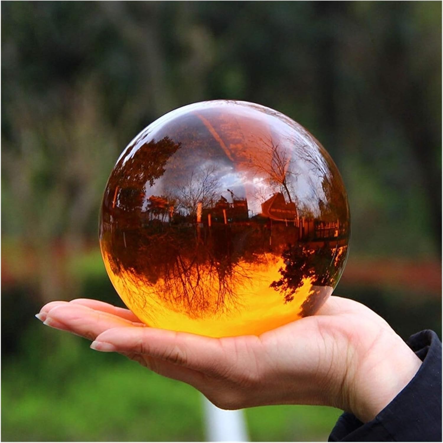 MZJJ Decoration ball Multicolor Crystal Ball Asian Rare Natural Magic ...