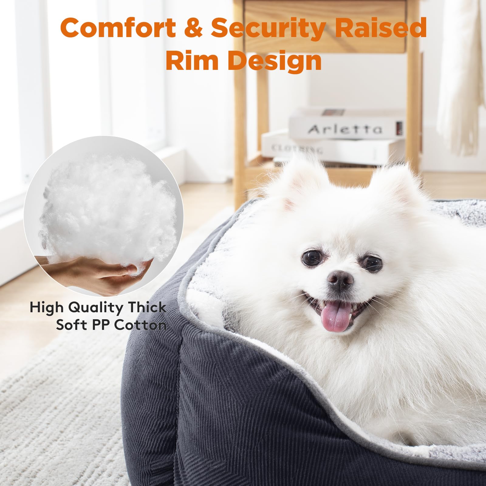 Snapklik.com : GASUR Small Dog Beds Small Size Dogs, Rectangle Washable ...
