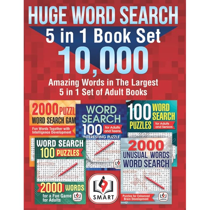 Buy 10,000 Amazing Words in The Largest 5 in 1 Set of Adult Books: Huge ...