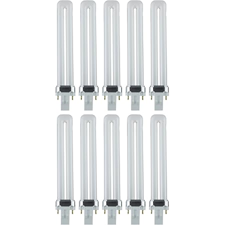Sunlite PL13/SP65K/10PK 2-Pin Fluorescent 13W 6500K Daylight U Shaped ...