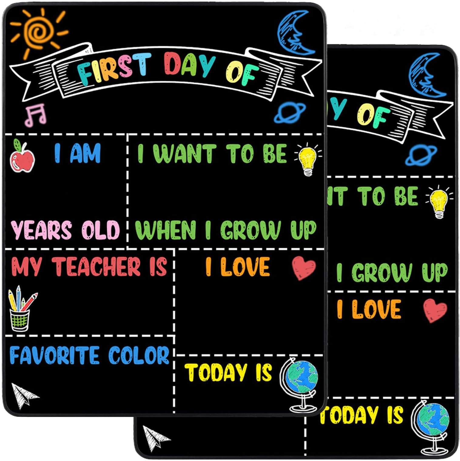 Amazon.com : First Day of School Board, 12″x8.5″ Photo Prop Sign ...