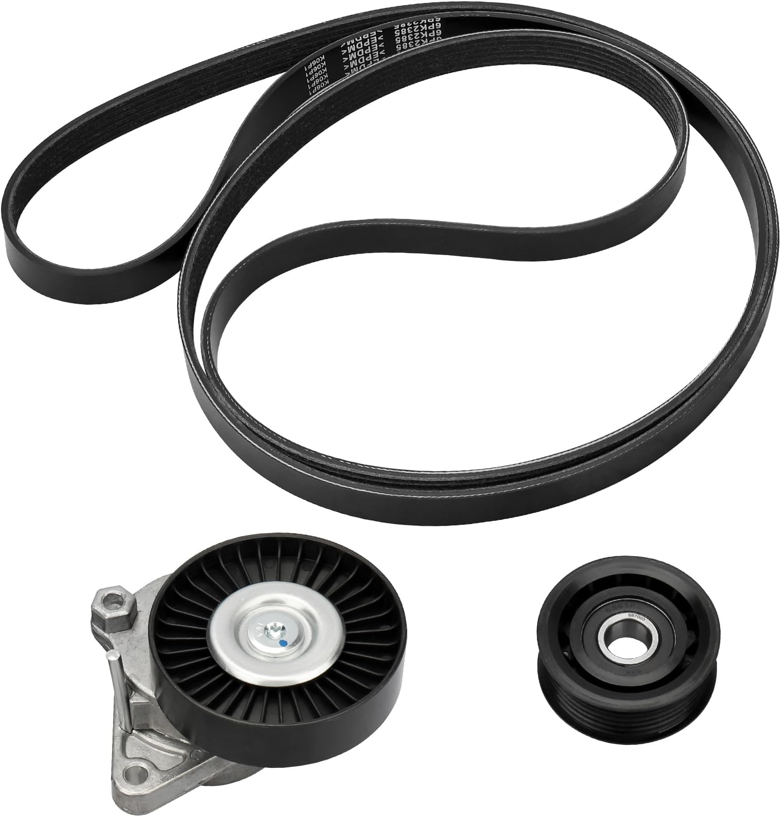Amazon.com: X AUTOHAUX Serpentine Drive Belt Tensioner Pulley and Idler ...