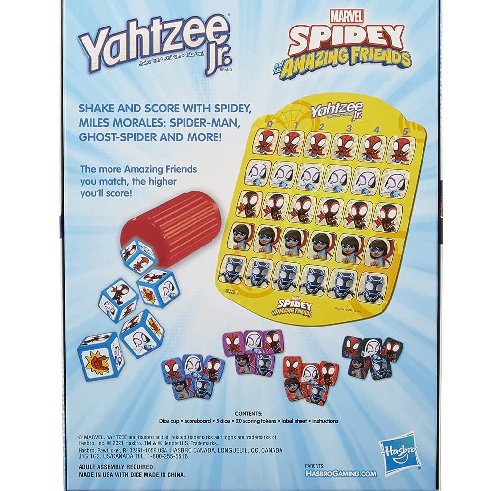 Snapklik.com : Yahtzee Jr Marvel Spidey And His Amazing Friends Edition ...