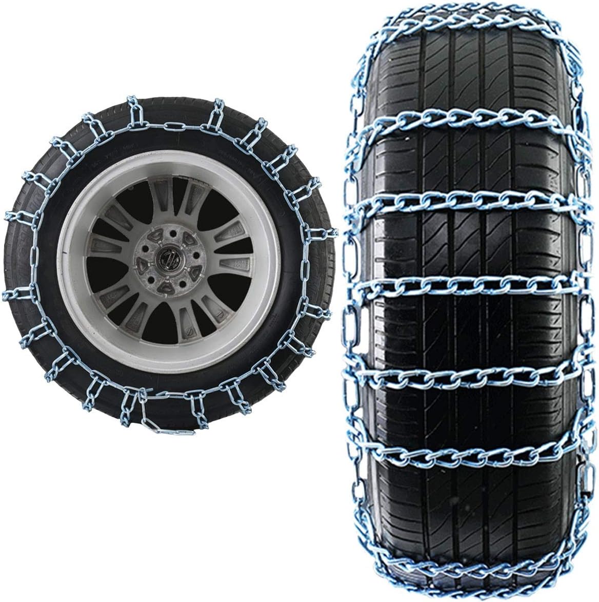 Amazon.com: VIETOL Metal tire Snow Chains are Easy to Install, no Jacks ...