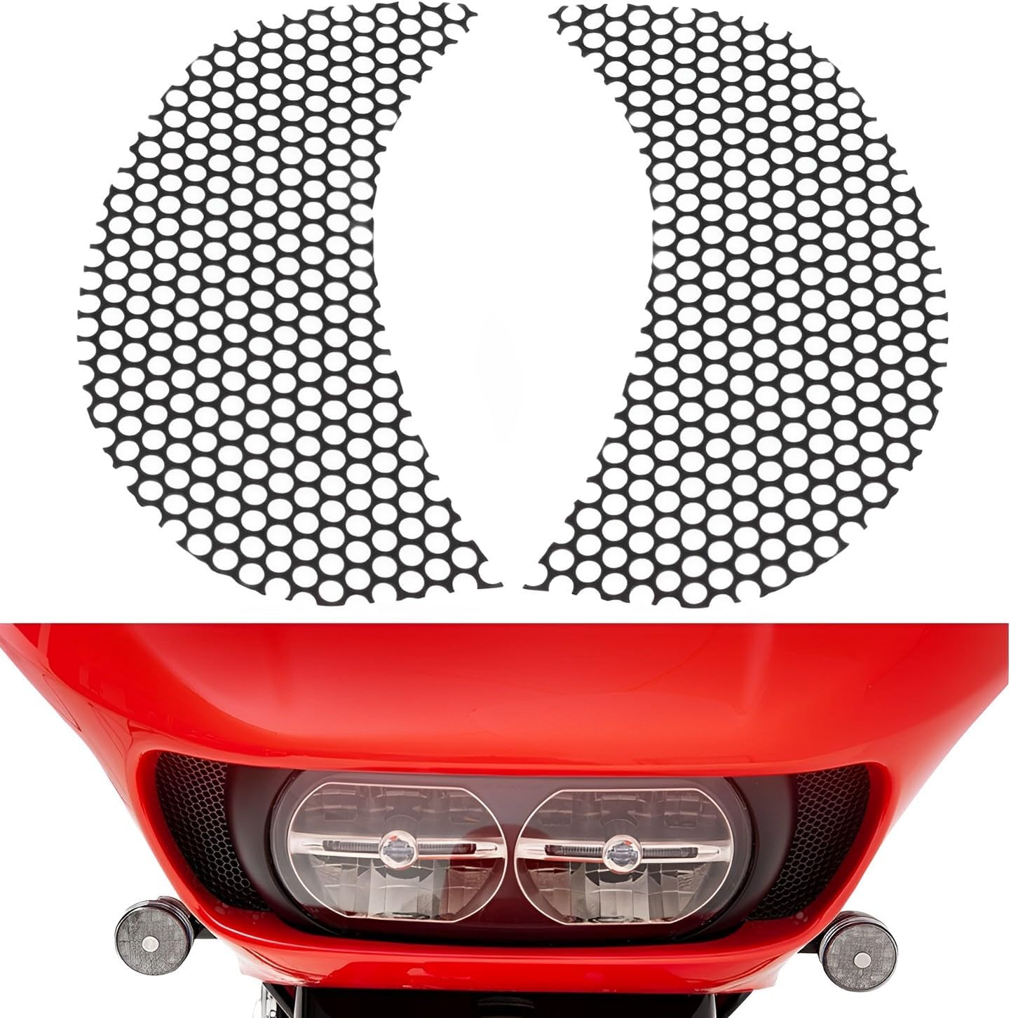 Amazon.com: VPZMT Fairing Mesh Grill Side Vent Screen for Harley Road ...