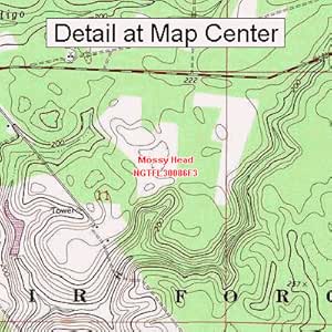 Amazon.com : USGS Topographic Quadrangle Map - Mossy Head, Florida ...