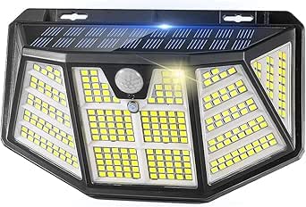 Amazon.co.jp: ソーラーライト 屋外 階段ライト ソーラー 電気代0 人感センサー LED 【自動点灯 310LED 5面発光 3つ知能モード 太陽光発電 IP67防水】 防災対策 ...