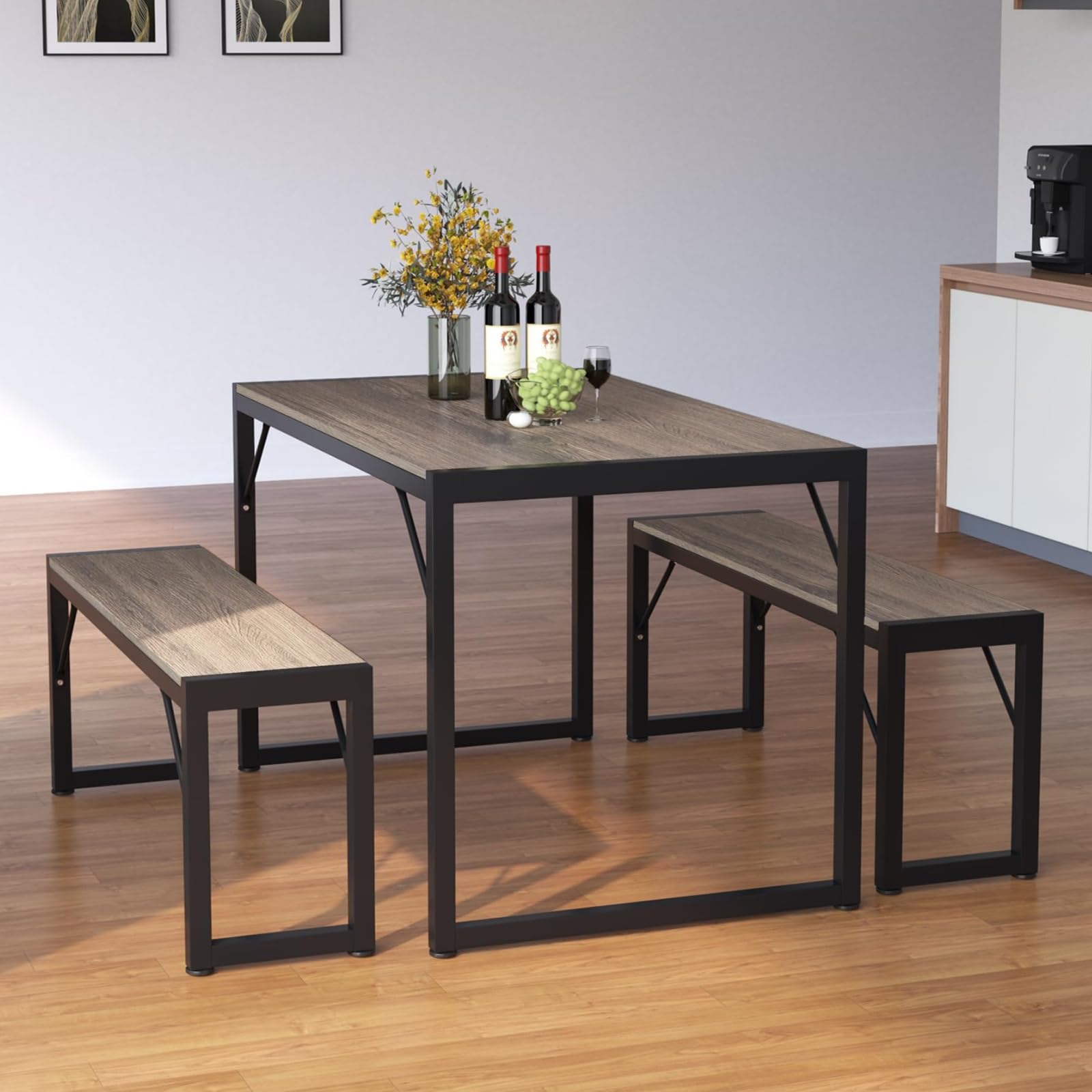 Amazon.com - Bealife Dining Table Set for 4, Modern Kitchen Table Set ...