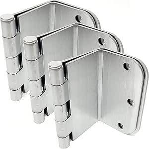 3.5 Inch Swing Clear Offset Door Hinge 3-Pack - Satin Chrome 5/8 Inch Radius - Amazon.com