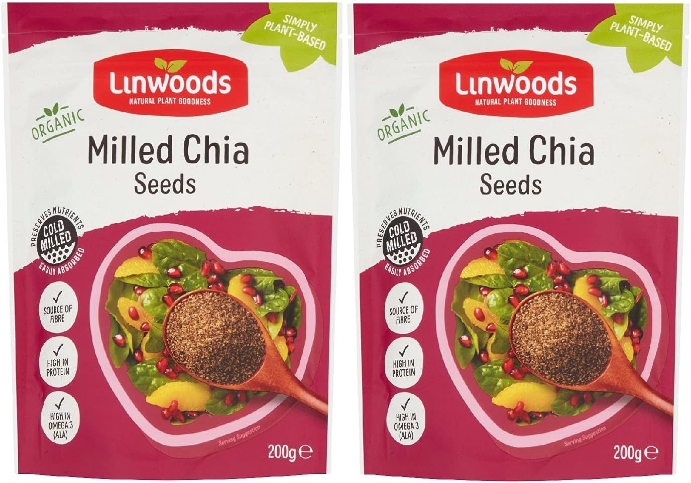 Linwoods Milled Chia Seed - 200g (Pack of 2) : Amazon.co.uk: Health ...